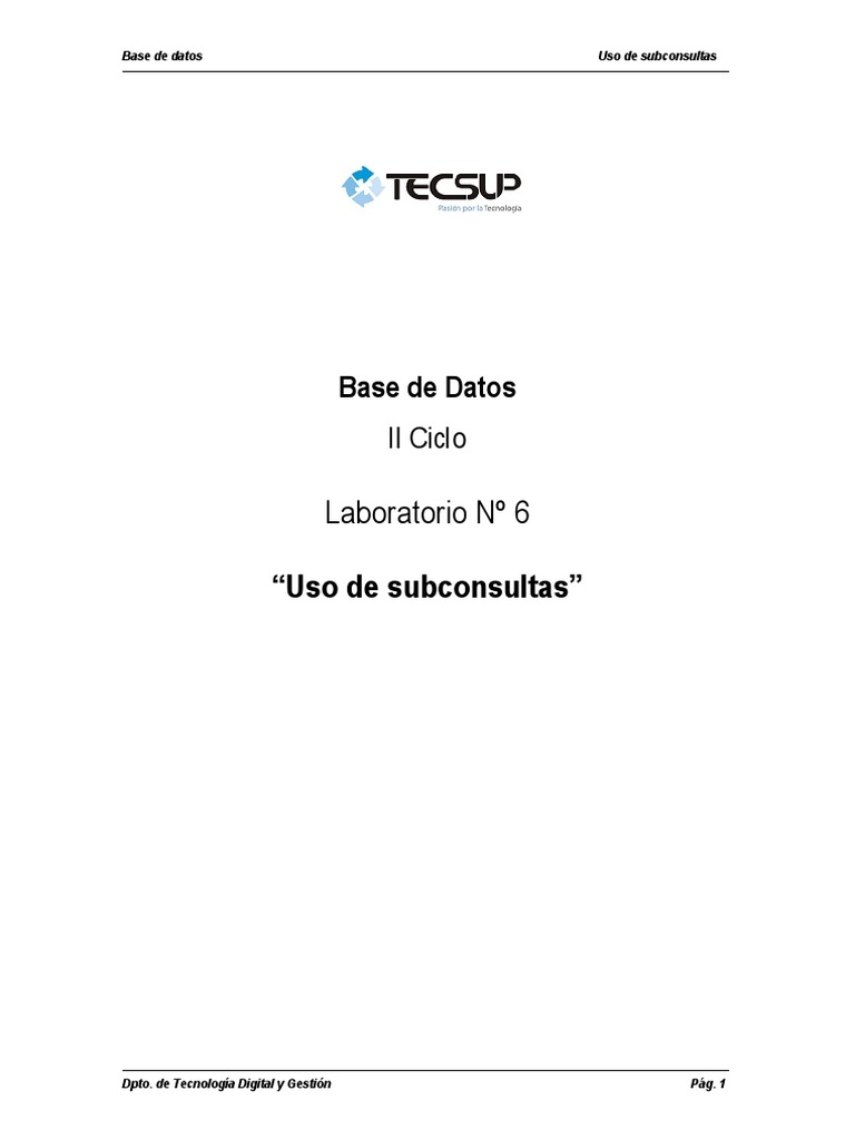 Subconsultas en SQL: Guía Práctica | PDF | SQL | Bases de datos