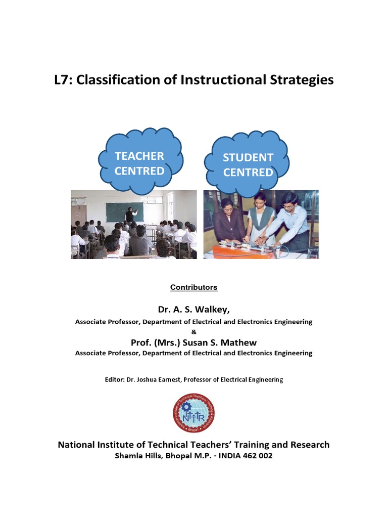 L7 M4 Classification of Instructional Strategies Modified | PDF | Learning | Teachers