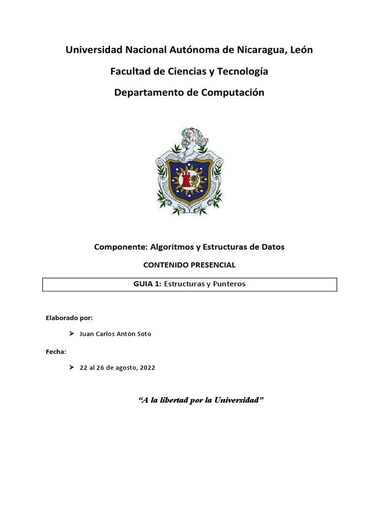 Guía: Estructuras y Punteros en C | PDF