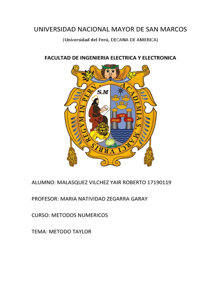 Evaluacion Continua Metodo Taylor | PDF Evaluacion Continua Metodo Taylor | PDF