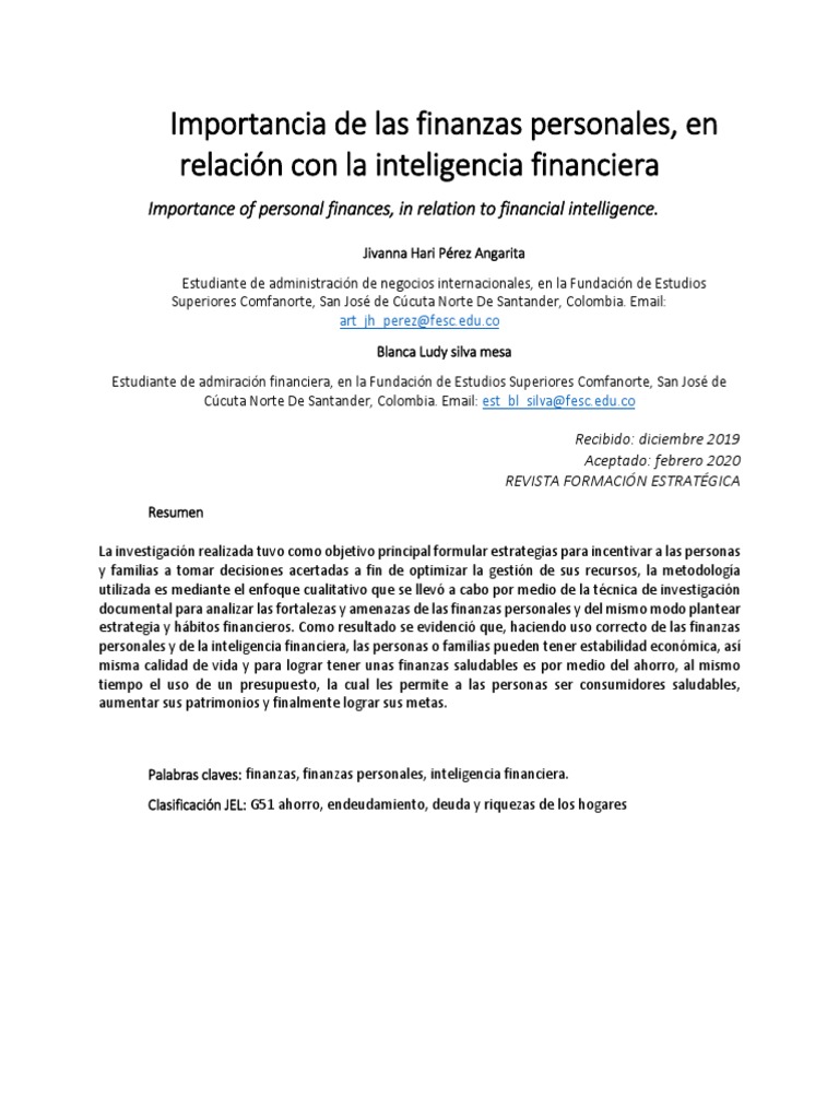 Finanzas Personales | PDF | Finanzas personales | Inversiones