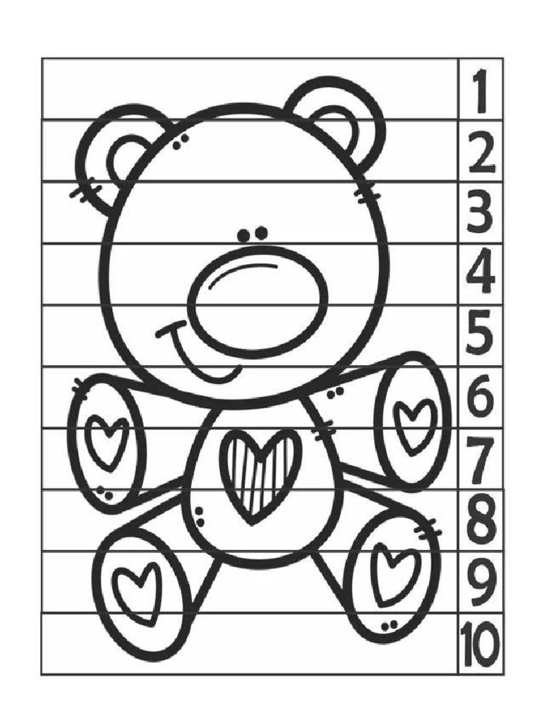 ROMPECABEZAS OSO (NÚMERICO) | PDF