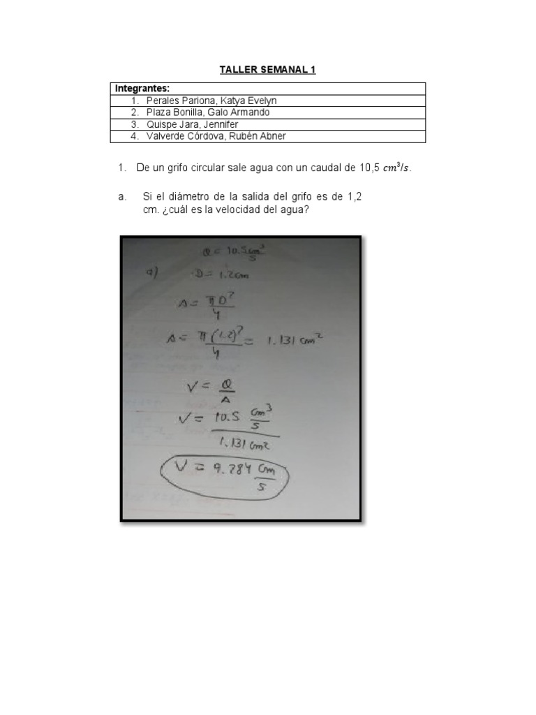 TALLER SEMANAL 1 Fisica 2 | PDF