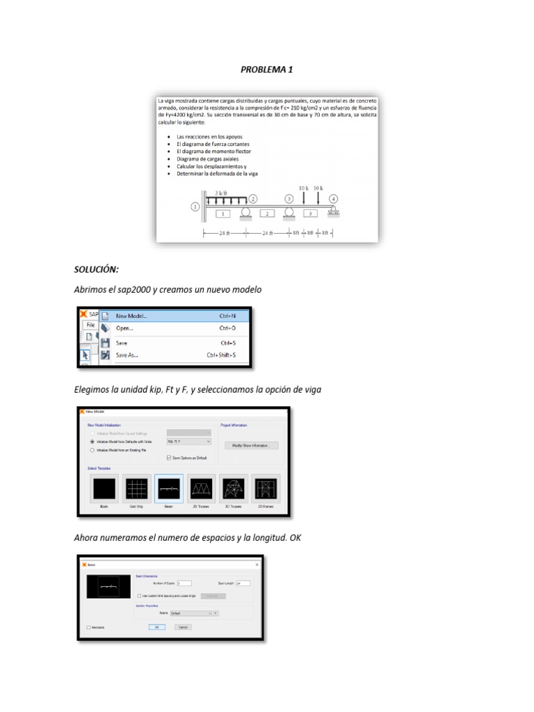 Ejercicio1 2 3 | PDF | Viga (Estructura) | Materiales