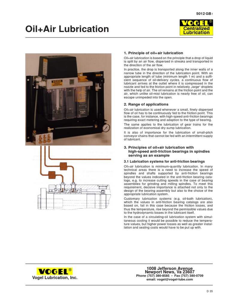 Oil Air Lube | Download Free PDF | Bearing (Mechanical) | Lubricant