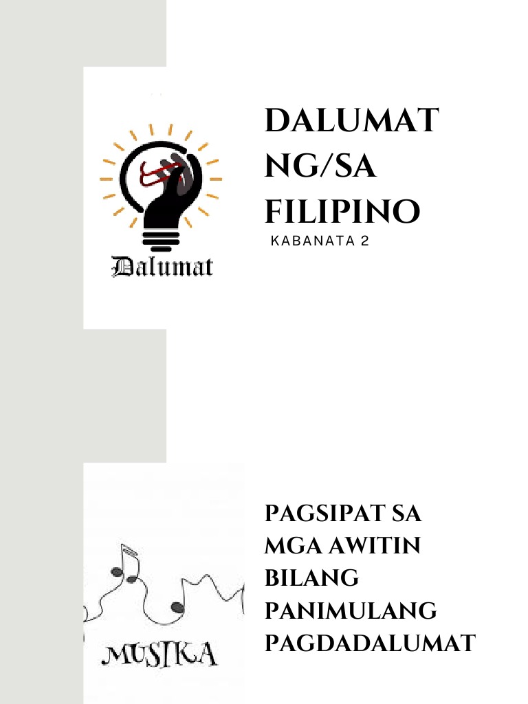 Dalumat Sa Filipino 2 | PDF