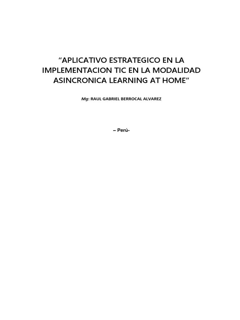 Learning At Home PDF