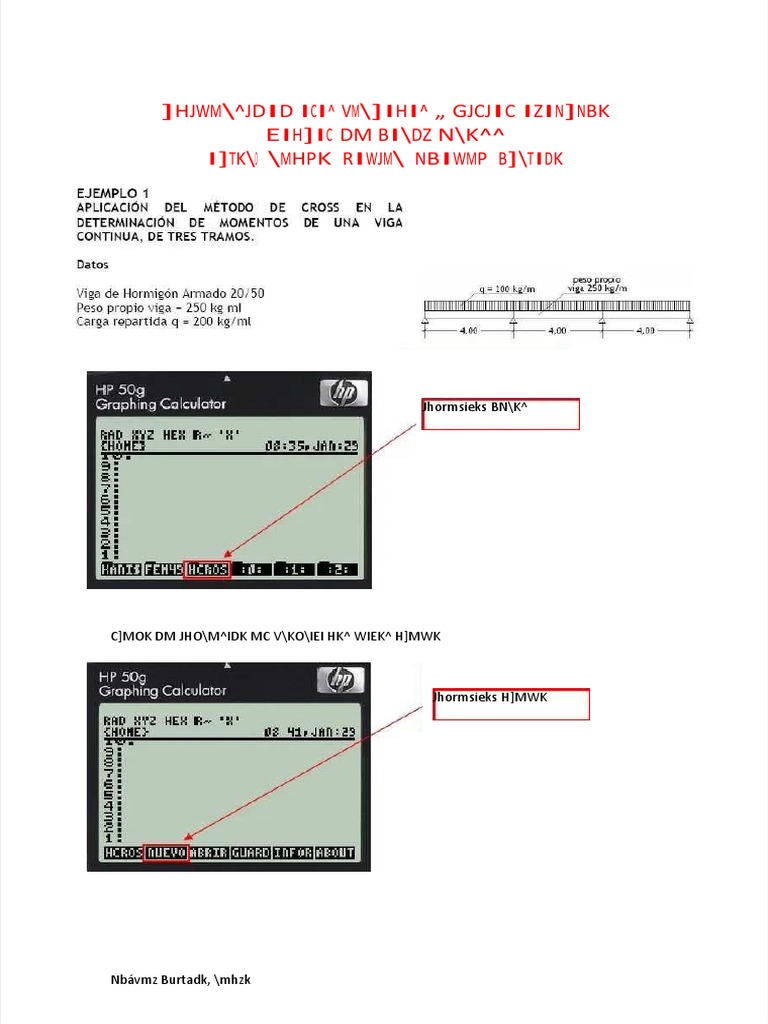 PDF Manual para La Calculadora hp50g Con El Metodo de Hardy Cross Renzo | PDF