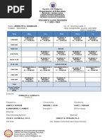 G7 Teachers Schedule 2021 | PDF | Cognition | Teaching
