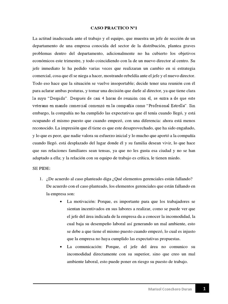 Caso Practico - 01 | PDF | Negociación