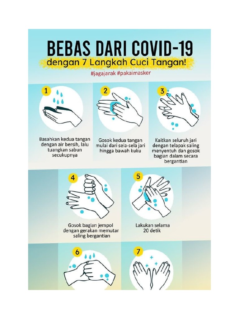 7 Langkah Cuci Tangan | PDF