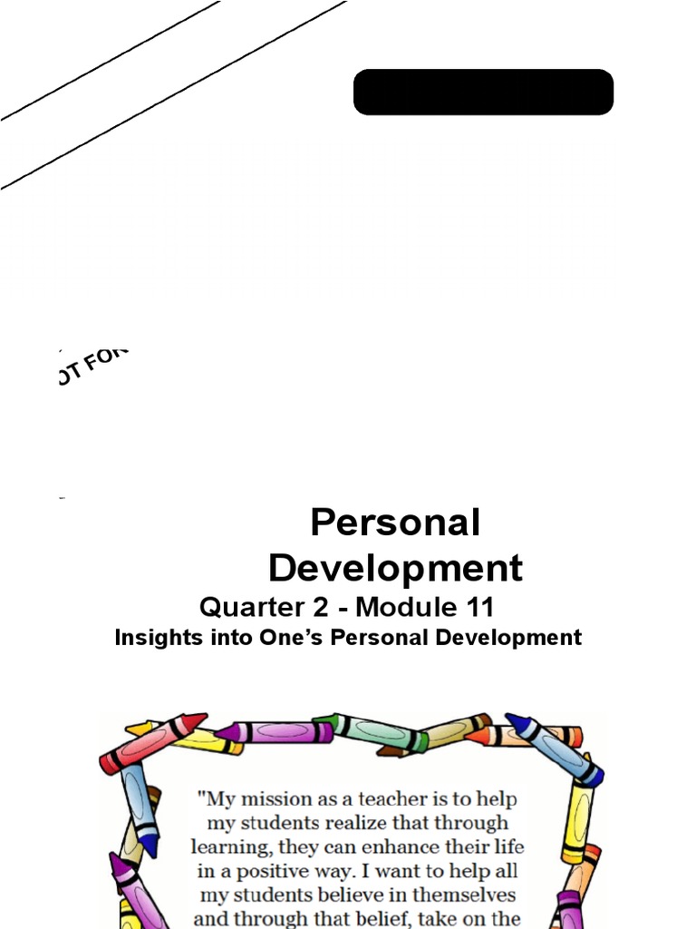 PerDev - Q2 - Module 11 - Insights Into Ones Personal Development - Ver2 | PDF | Behavior | Idea