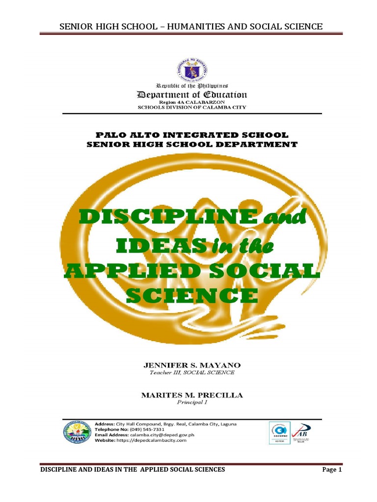 Diass - Module 4th Quarter | PDF | Communication | Social Work