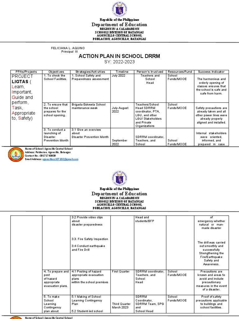 Drrm-Action Plan - 2022 | PDF | Emergency Management | Public Safety