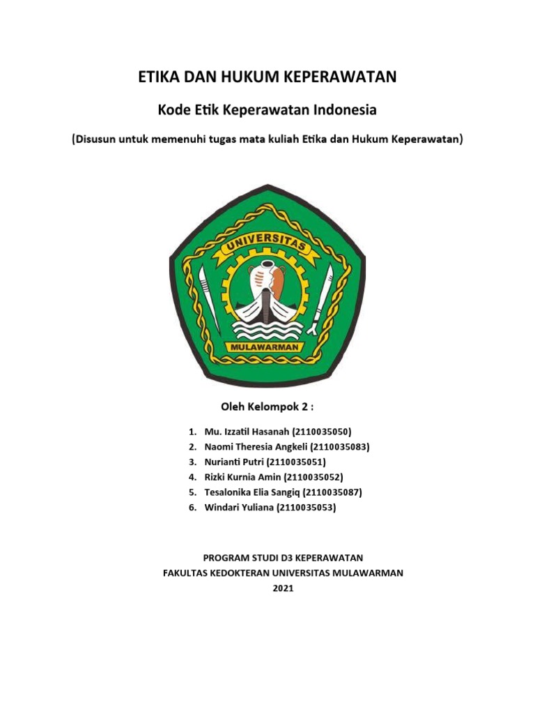 Makalah Kode Etik Keperawatan Indonesia | PDF | Kesehatan Holistik