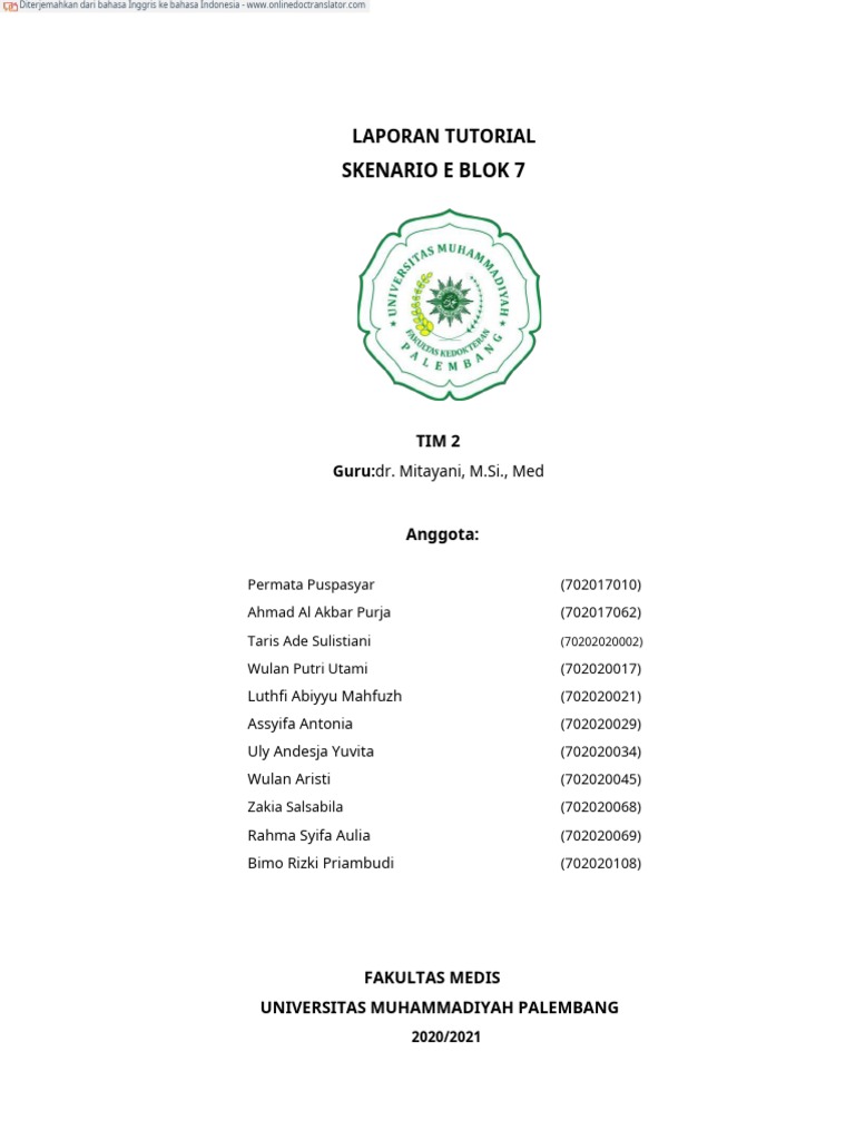 Tutorial Report Scenario E 7th Block Revision Dikonversi En Id Pdf