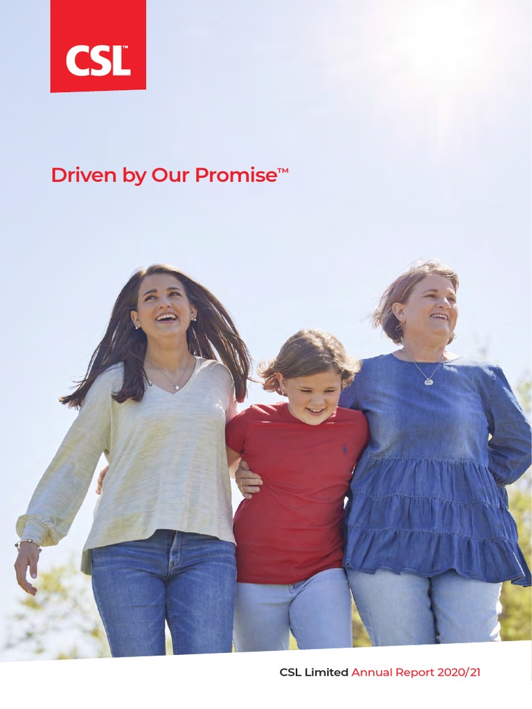 CSL LTD Annual Report 2021 | PDF | Dividend | Clinical Trial