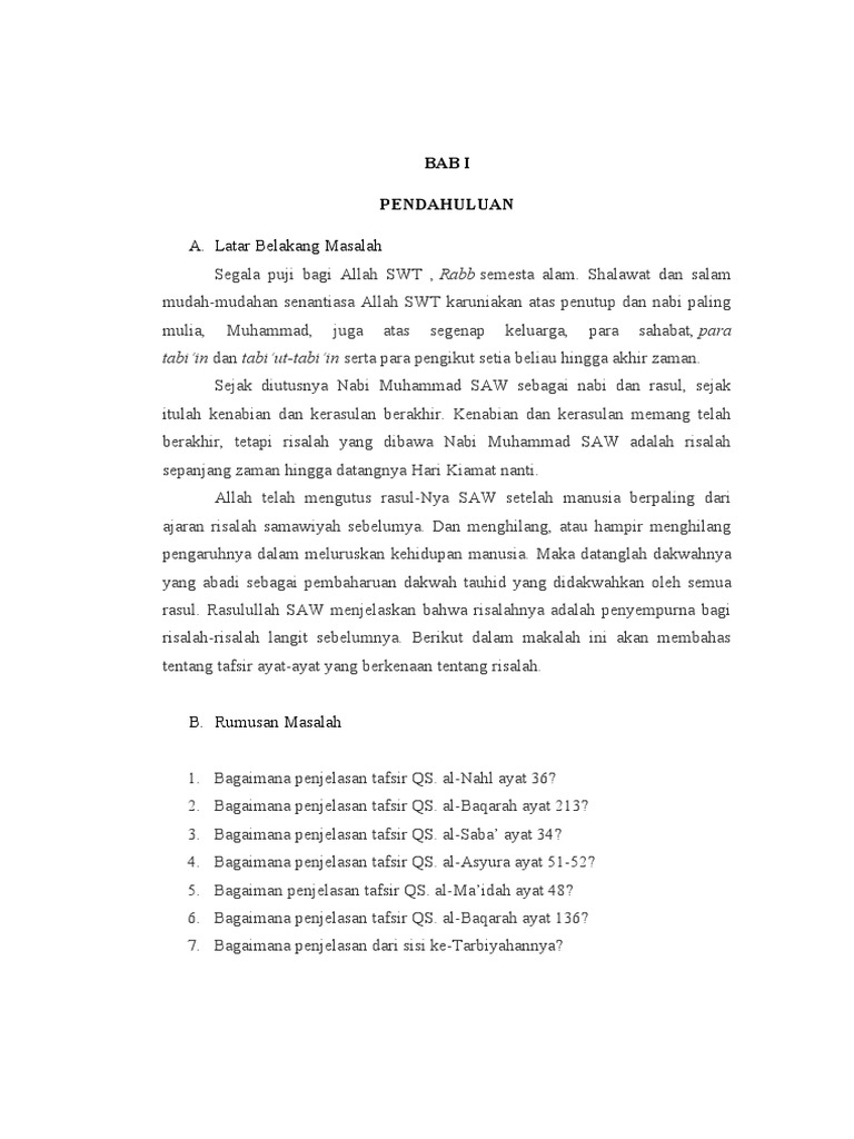 Ayat Ayat Risalah | PDF