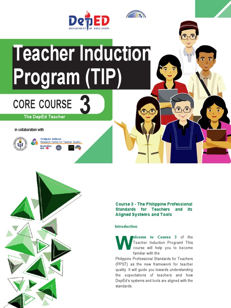 Philippine Teacher Standards Course Guide | PDF | Teachers | Teaching ...