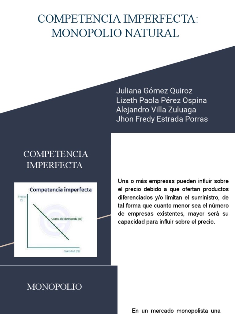 Competencia Imperfecta - Monopolio Natural | PDF