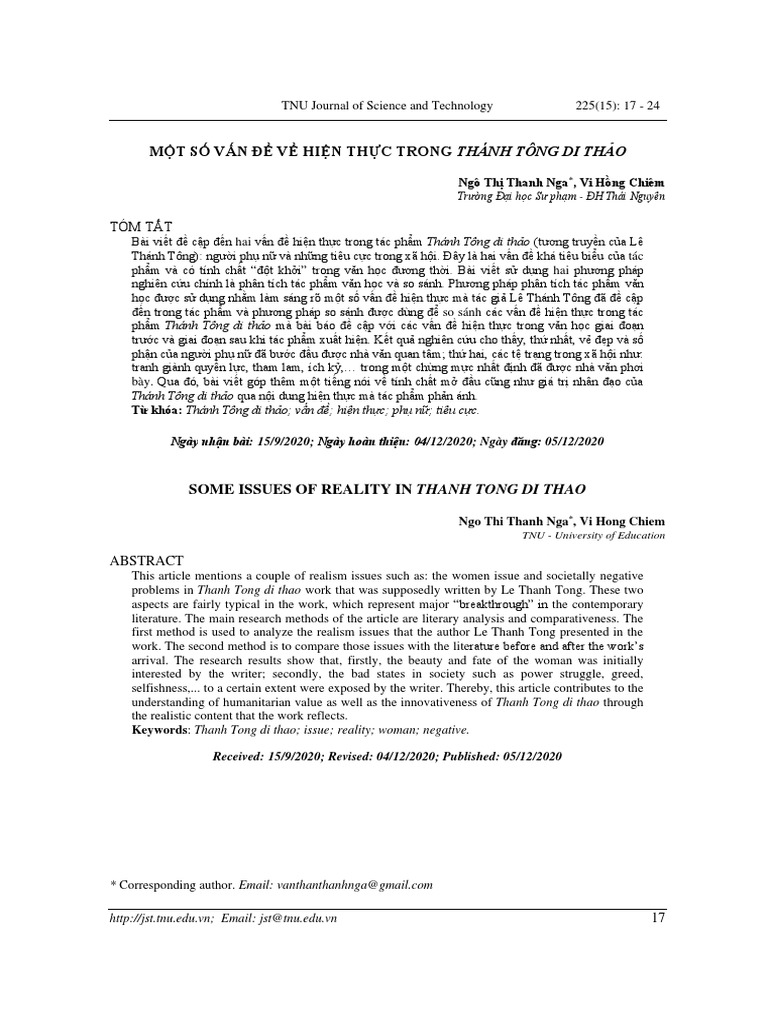 (123doc) - Mot-So-Van-De-Ve-Hien-Thuc-Trong-Thanh-Tong-Di-Thao | PDF