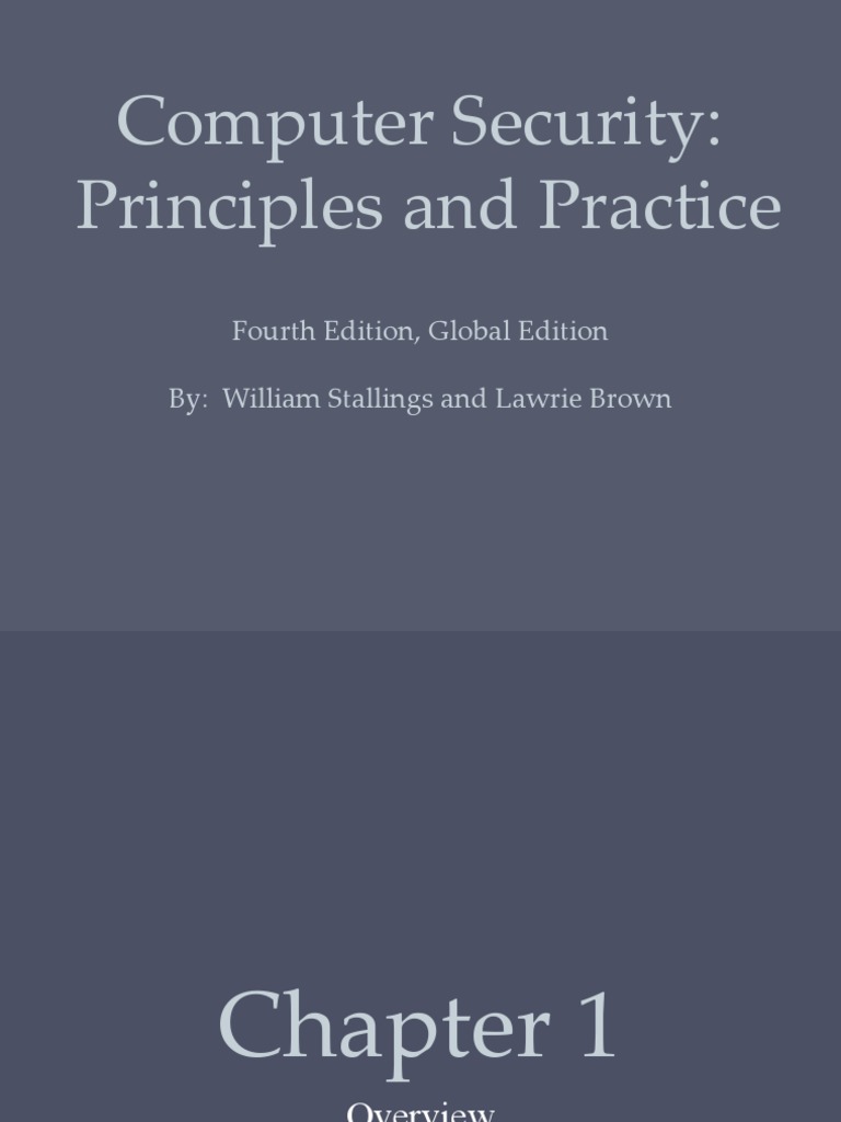 Computer Security: Principles and Practice | PDF | Information Security ...