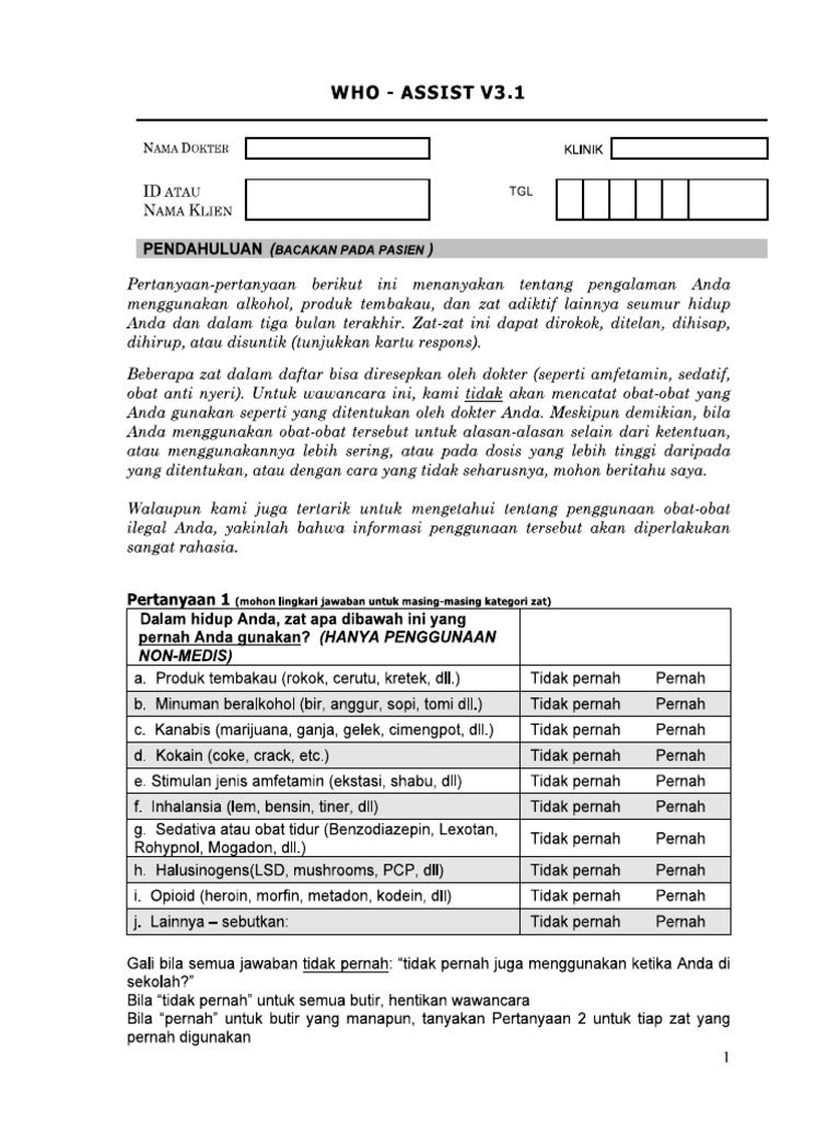 Form ASSIST v3.1 PDF | PDF
