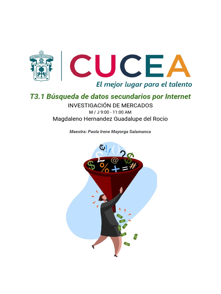 T3.2 Busqueda de Datos Secundarios Por Internet | PDF | Computadoras