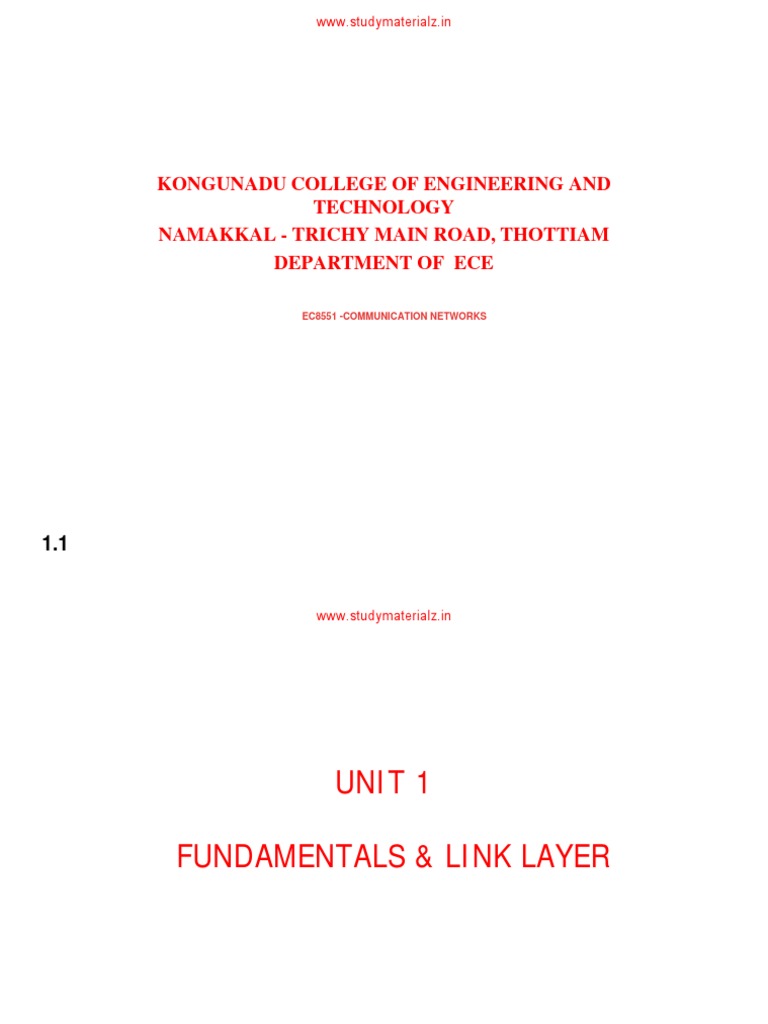 ECE Communication Networks Guide | PDF | Art | Computers