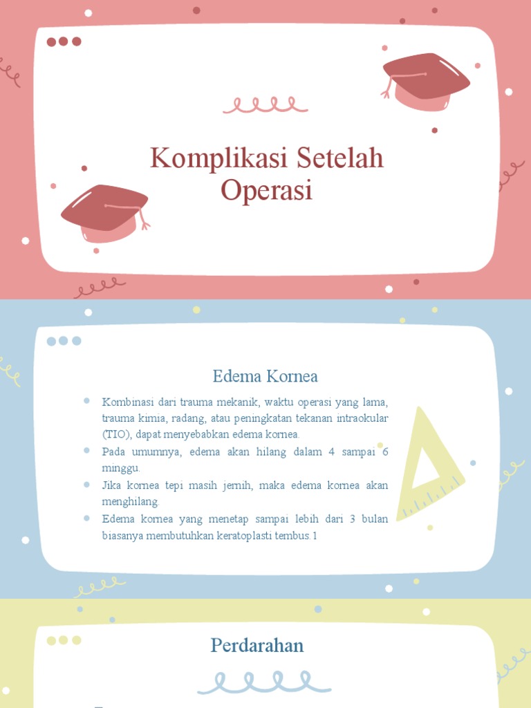 Komplikasi Pasca Operasi | PDF