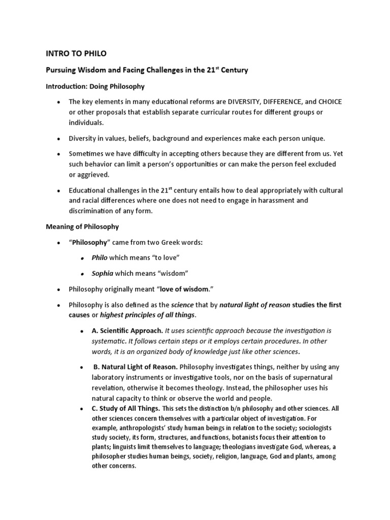 Intro To Philo | PDF | Logic | Rationalism