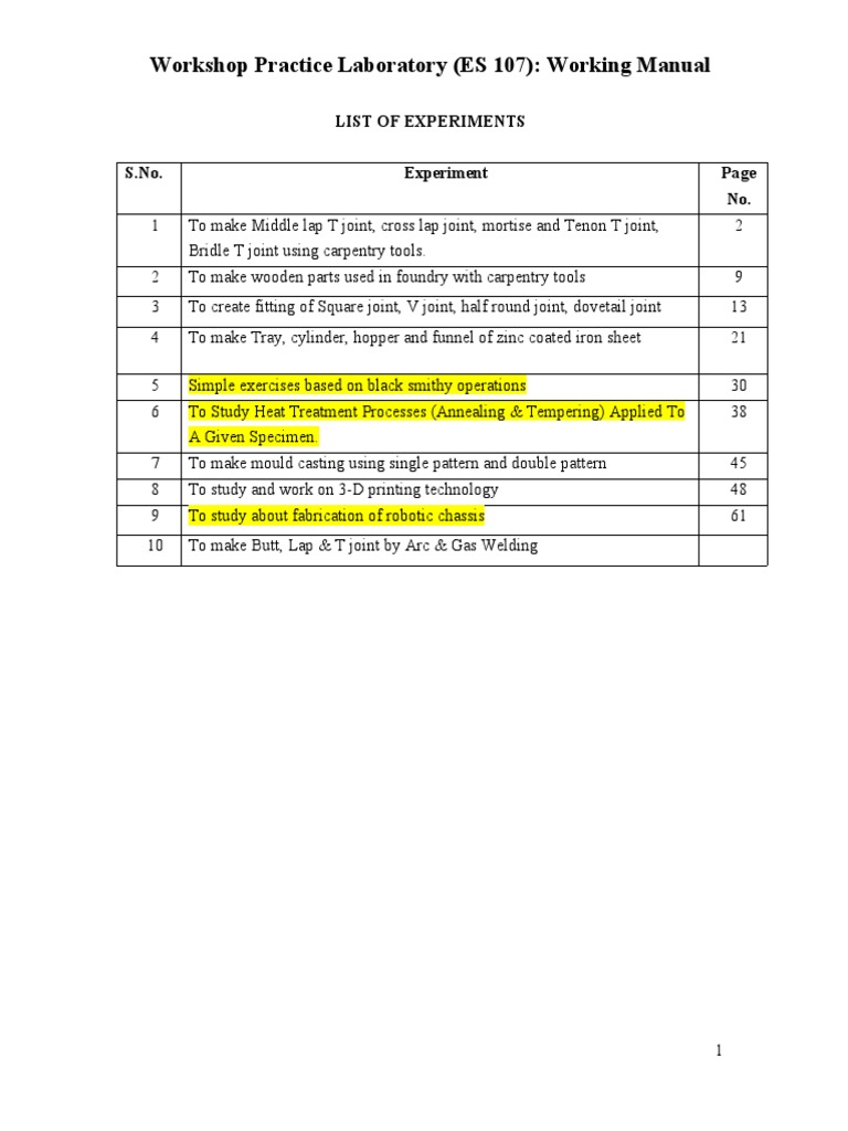 Workshop Manual | PDF