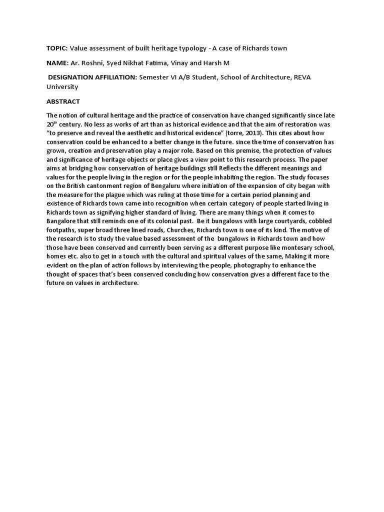 Research Paper With Abstract and Citation | PDF | Bangalore