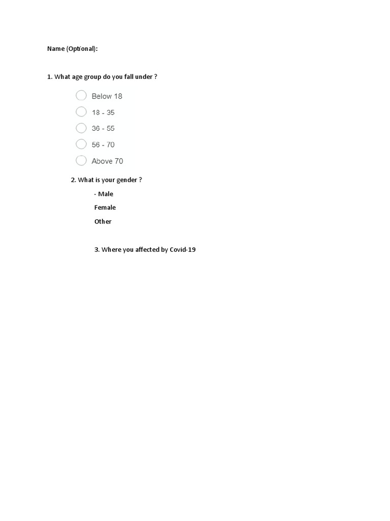 Covid-19 Impact Survey for Demographics | PDF