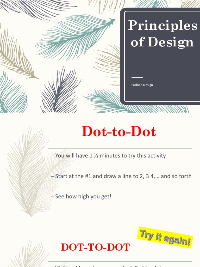Principles of Design PPT With Matching Notes | PDF | Rhythm | Cognitive ...