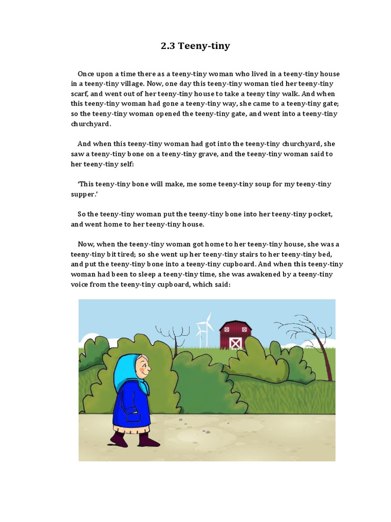 2.3 Teeny-Tiny | PDF | Adjective | Cognitive Science