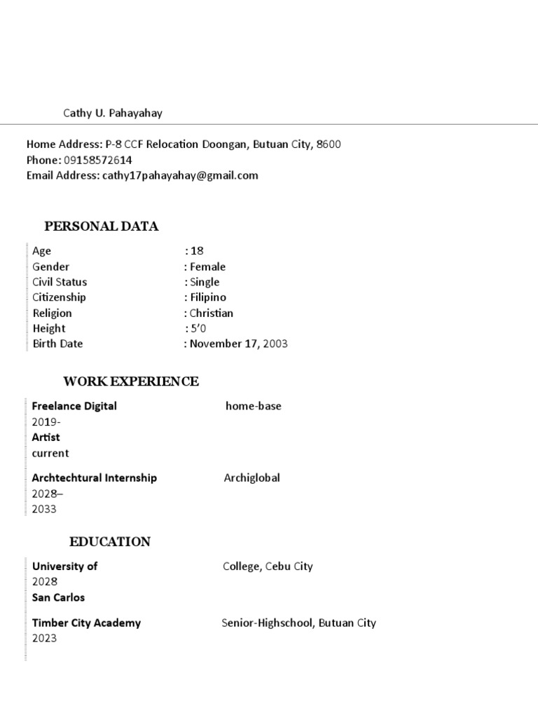 Resume Sample | PDF