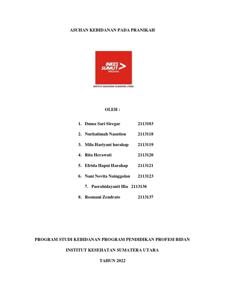 Asuhan Kebidanan Pada Pranikah | PDF Asuhan Kebidanan Pada Pranikah | PDF