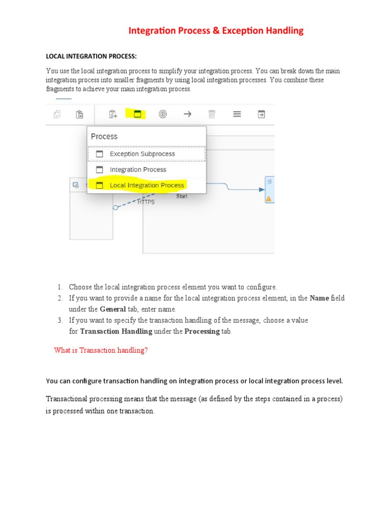 SAP CPI: Integration Process & Exception Handling | PDF | Database ... SAP CPI: Integration Process & Exception Handling | PDF | Database ...