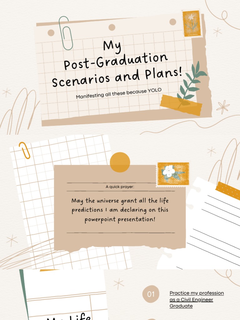 Post-Graduation Scenarios and Plans! | PDF | Educational Stages