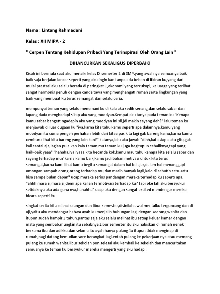 Cerpen Indonesia | PDF