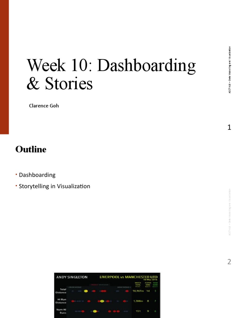 ACCT418 - Week 10 - Dashboarding and Stories | PDF