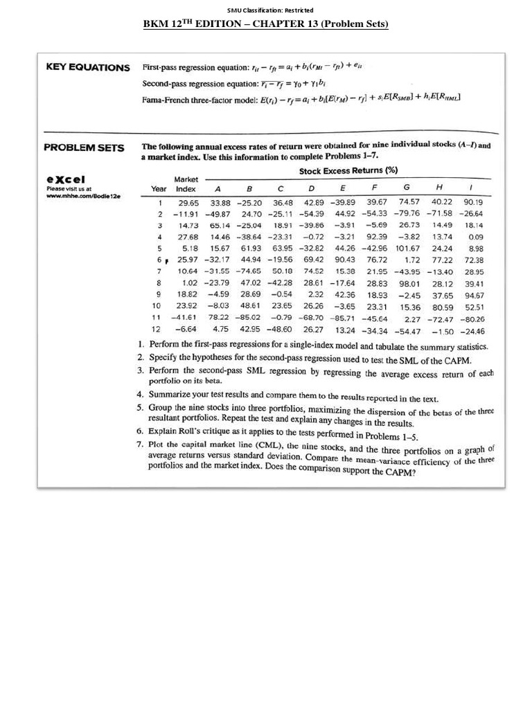 Chapter 13 - Problem Sets | PDF