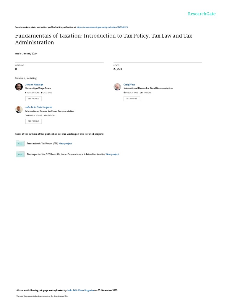 Taxation Text Book | PDF | Taxes | Government Budget Balance