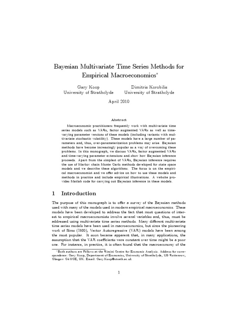 Bayesian Model | PDF | Bayesian Inference | Time Series