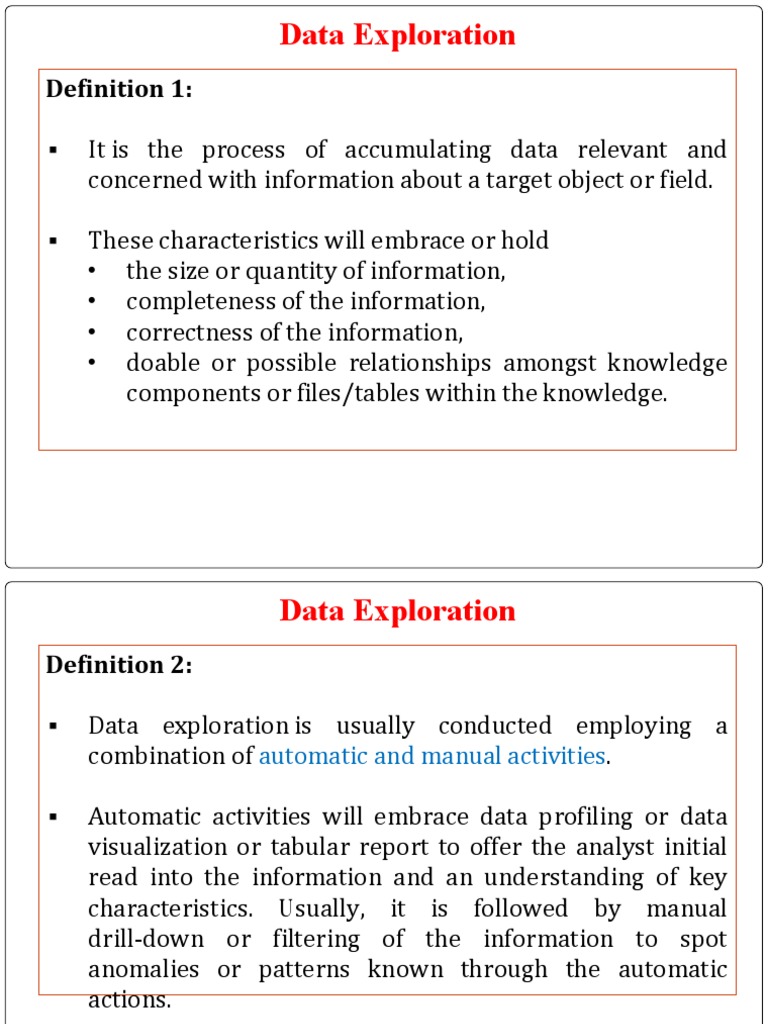 Understanding the Fundamentals of Data Exploration: A Comprehensive Breakdown of Key Concepts ...