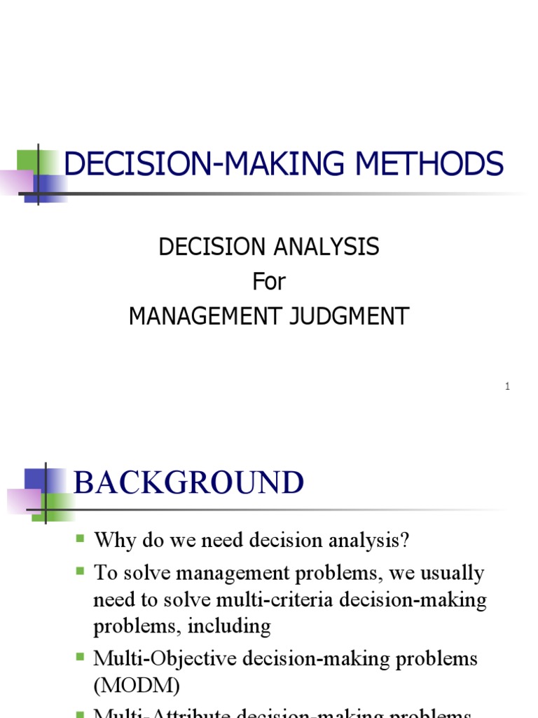 Chapter 01 Slides | PDF | Decision Making | Risk