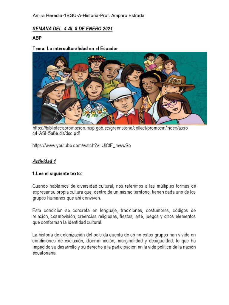 1bgu-A-Abp Ecuador Multiétnico | PDF | Ecuador | Era precolombina