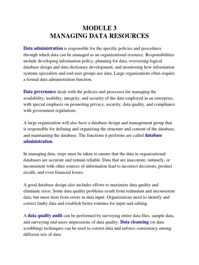Itm Mod 3 | PDF | Databases | Data Warehouse