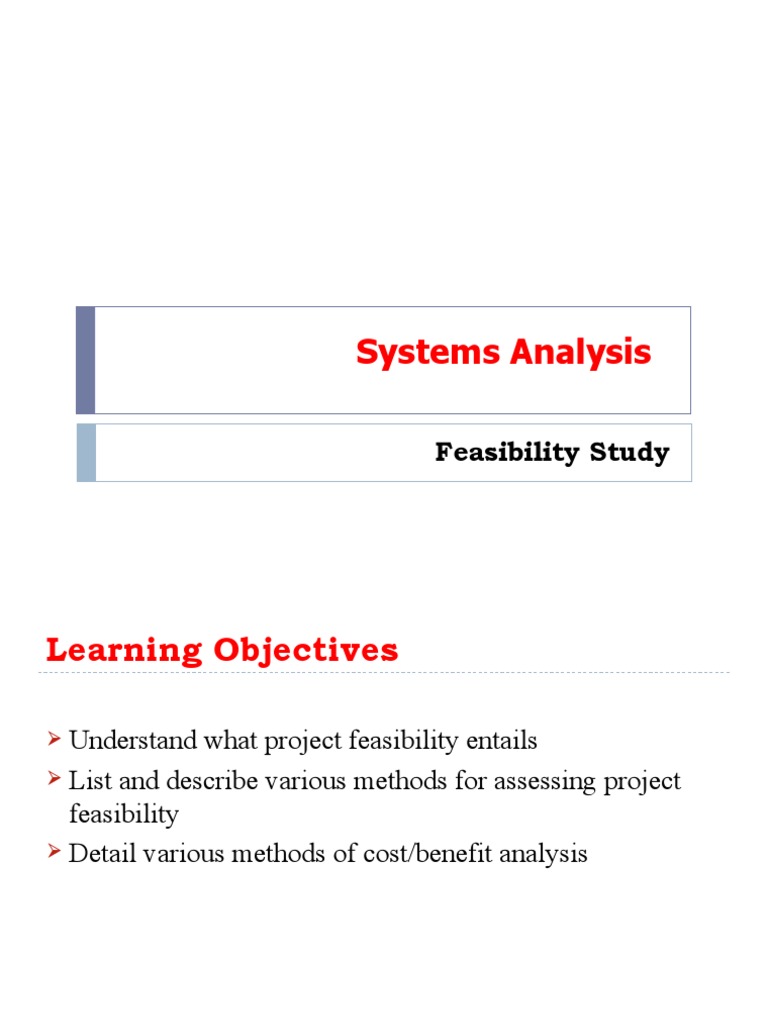 Lecture 3-Feasibility Study | PDF